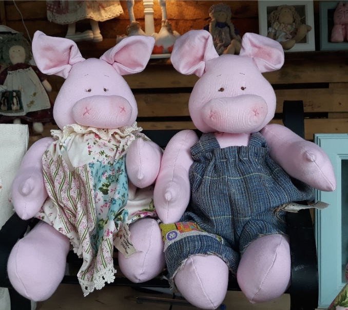 Chanchito con flores – Ternuras Country